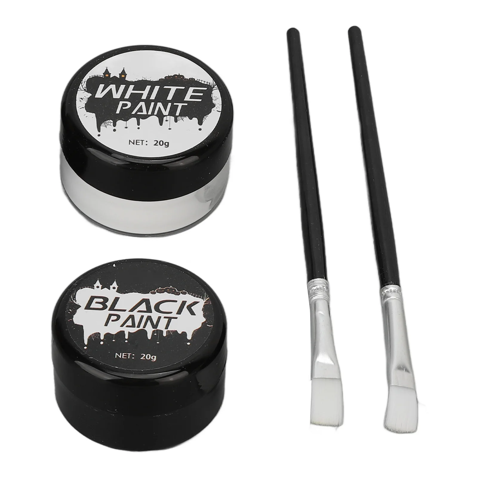 Halloween-Face-Painting-Kit-Black-and-White-Highly-Pigmented-Face-Body ...