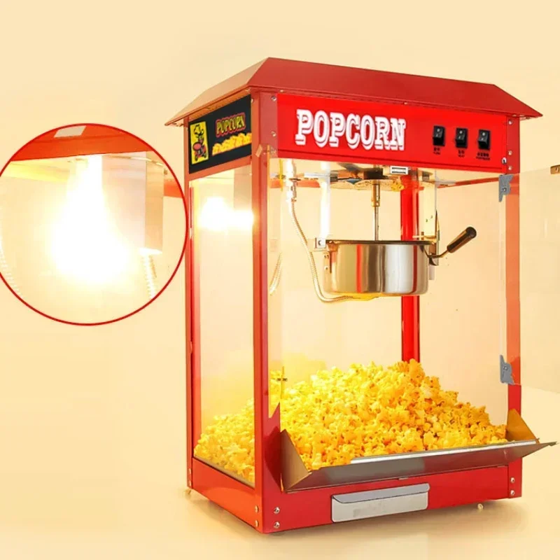 Popcorn-Machine-Stall-Automatic-Electric-Popcorn-Machine-Flowing ...