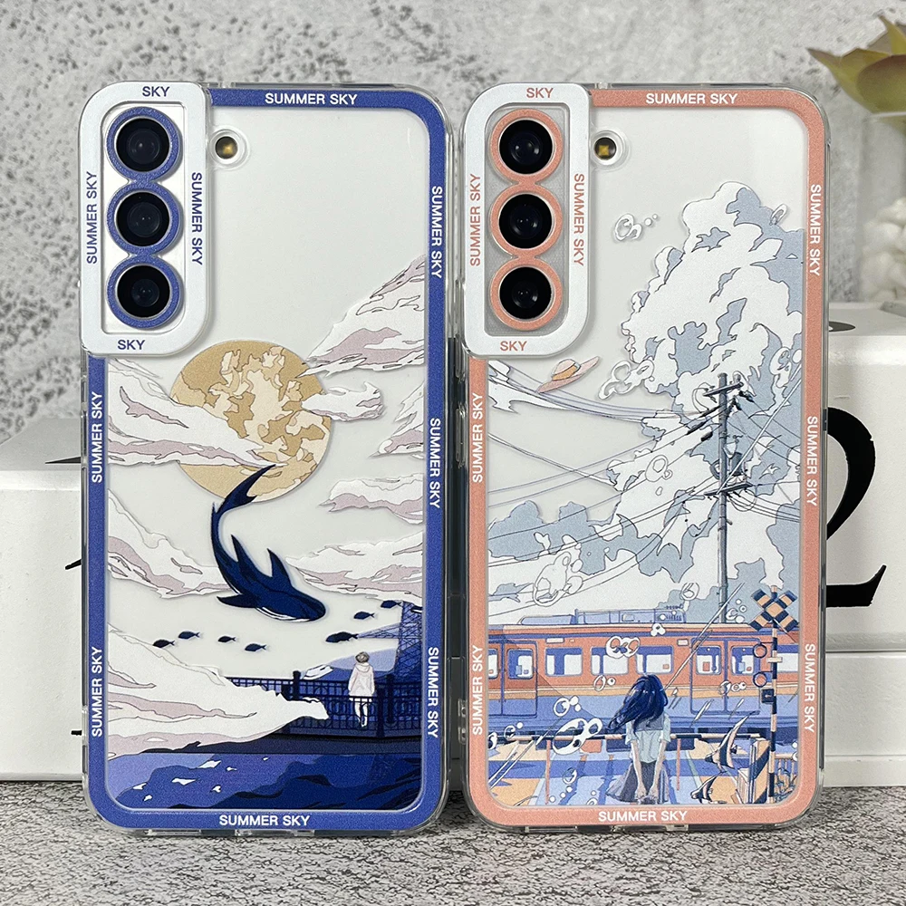 Summer Sky Case For Samsung Galaxy A13 A21s A22 A31 A32 A33 A50 A51 A52 ...
