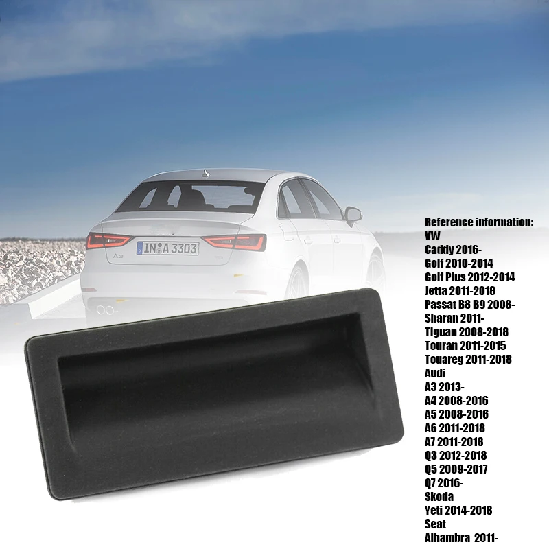 후방 트렁크 개방 걸쇠 핸들 스위치 액세서리, VW 파사트 OE:5N0827566 5N0 827 566 5ND827566B ...