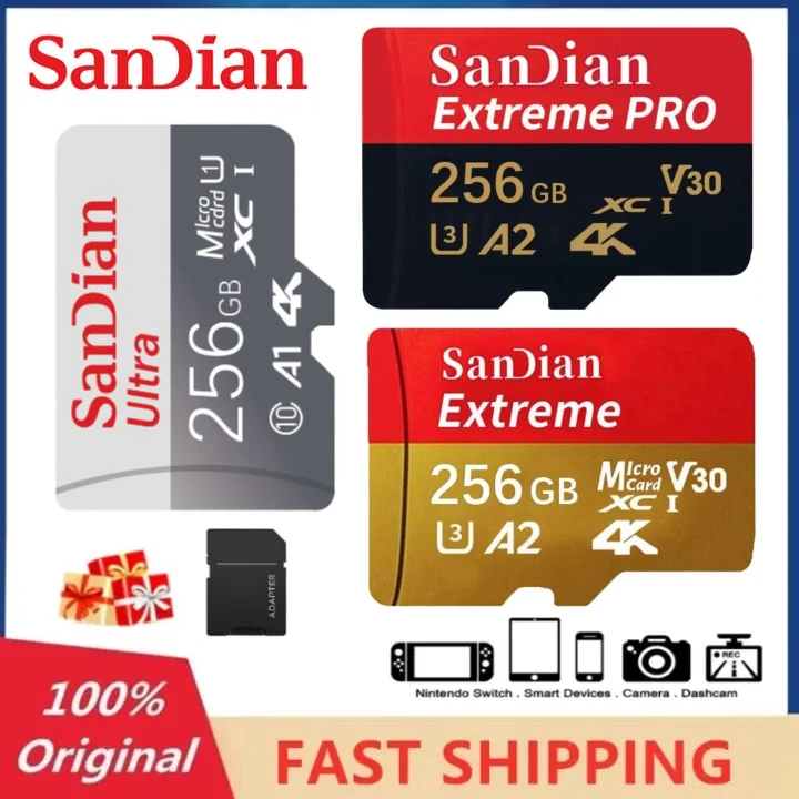 SanDian-Micro-Cart-o-de-Mem-ria-Original-Cart-es-Flash-SD-para-C-mera ...