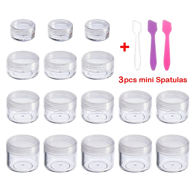 100pcs 2g 3g 5g 10g 15g 20g Empty Plastic Cosmetic Cream Jar ...