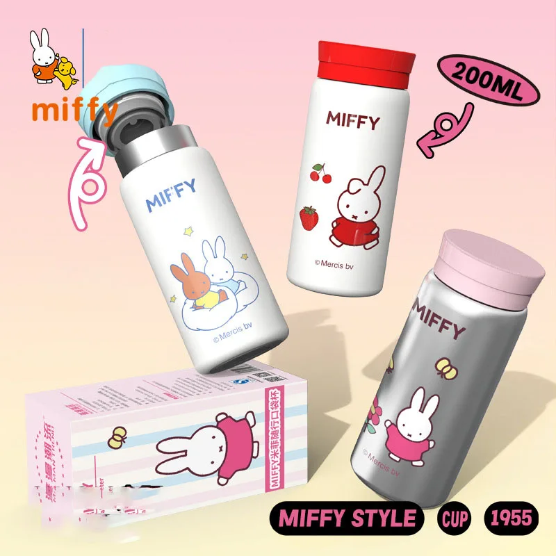 Kawaii-Miffy-Leak-Proof-Portable-Water-Bottle-with-Spring-Cover-Cup-Stainless-Steel-Thermos-Cup ...
