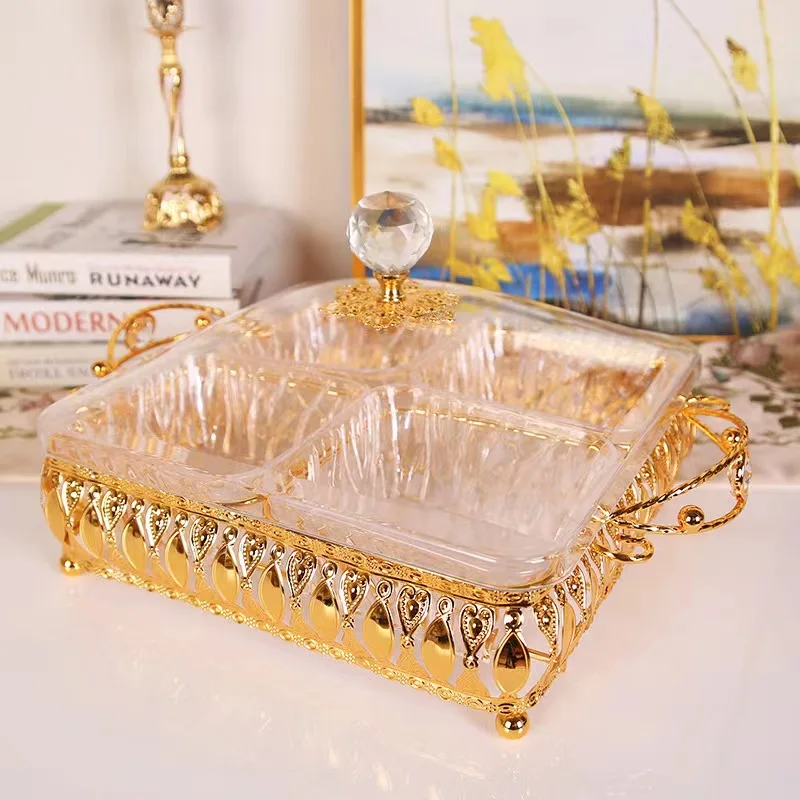 Golden-Fruit-Plate-Living-Room-Hall-Coffee-Table-Home-Creative-Candy ...