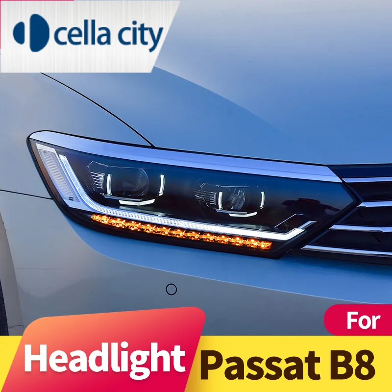 Headlight-Assembly-For-Volkswagen-Passat-B8-LED-DRL-LED-Sequential-Turn ...