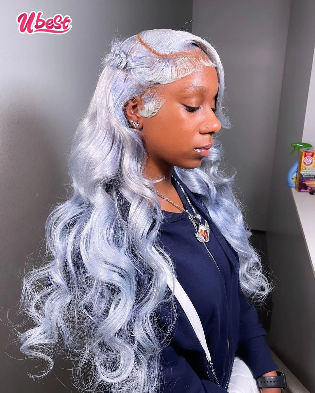Silver-Grey-Colored-13x6-HD-Transparent-Lace-Frontal-Wig-Gray-Body-Wave ...
