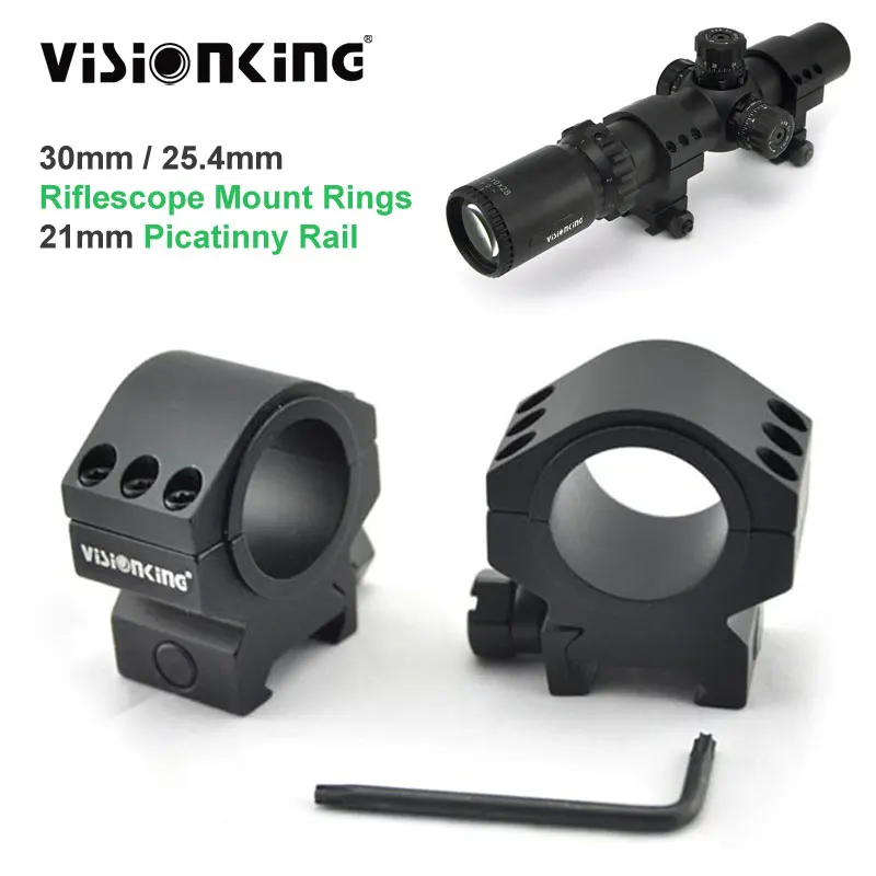 Visionking-25-4mm-30mm-Tube-Metal-Mount-Rings-For-Low-RifleScope-21mm ...