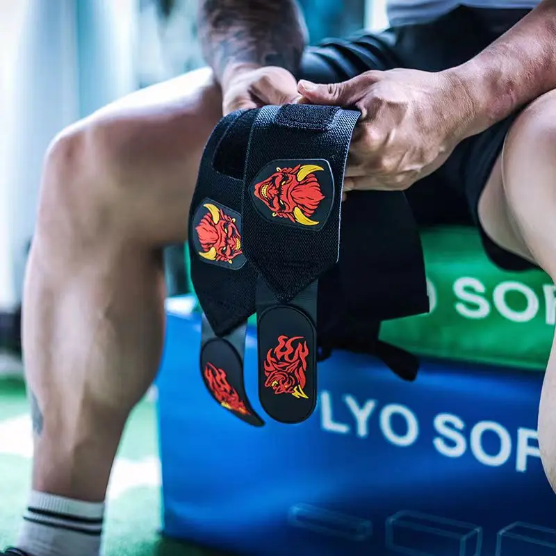 2Pc Demon Weight Lifting Wrist Wraps Gym Fitness Training Weightlifting ...