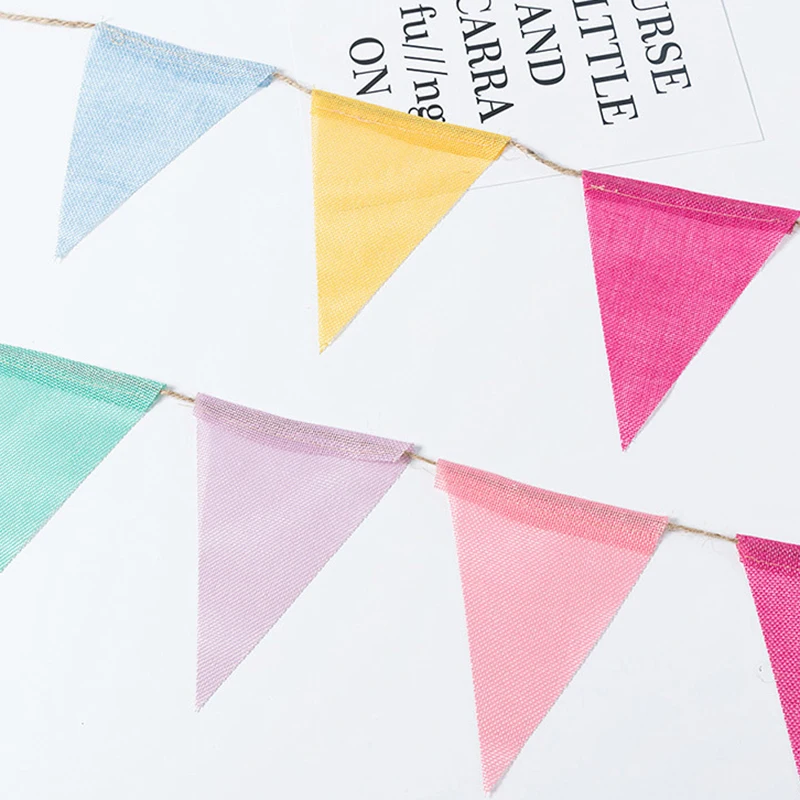 4M-Multicolor-Flags-Burlap-Bunting-Rainbow-Banners-Pastel-Rainbow-Decor ...