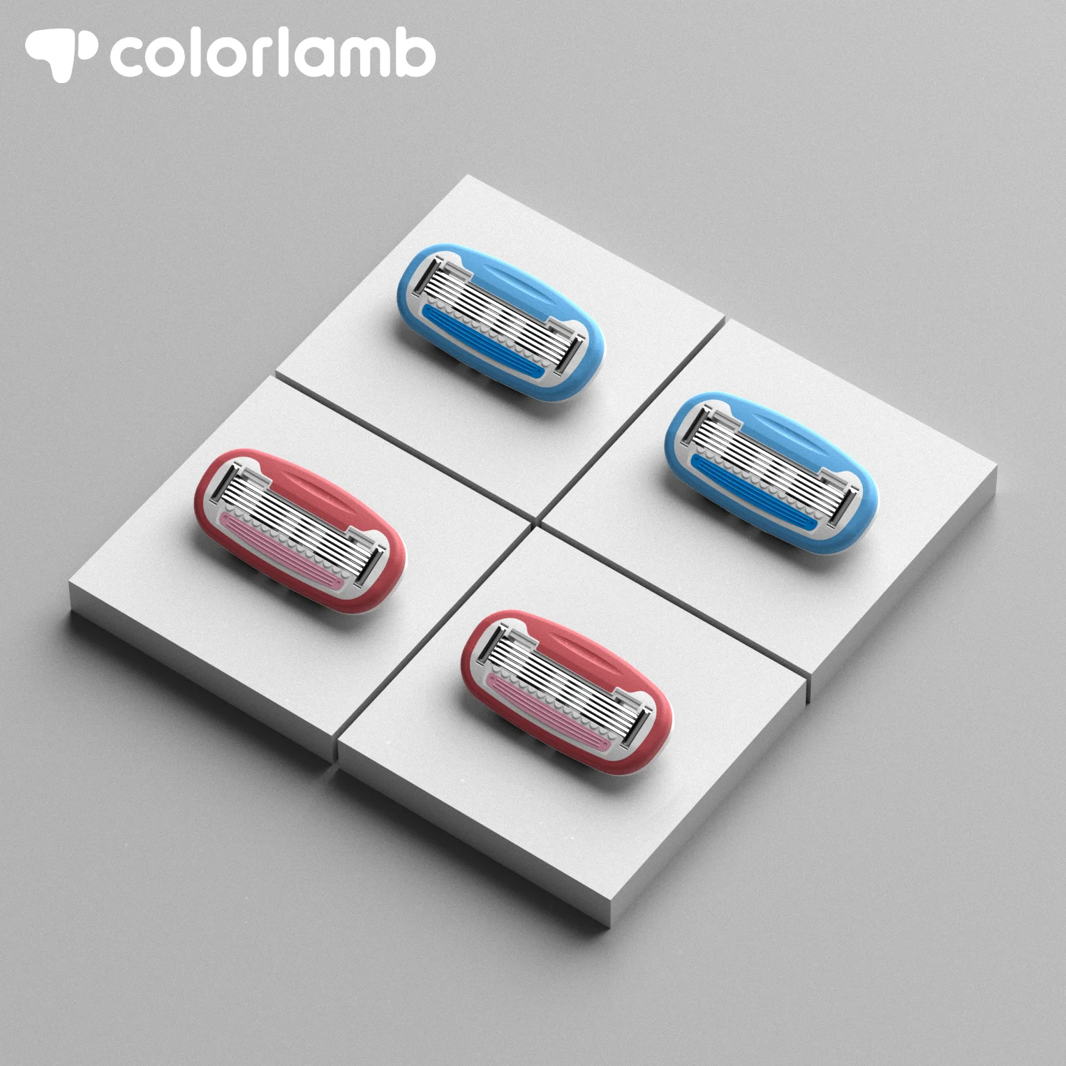 Colorlamb-4-16PCS-Women-Razor-Cartridges-5-Blades-Stainless-Steel-Skin ...