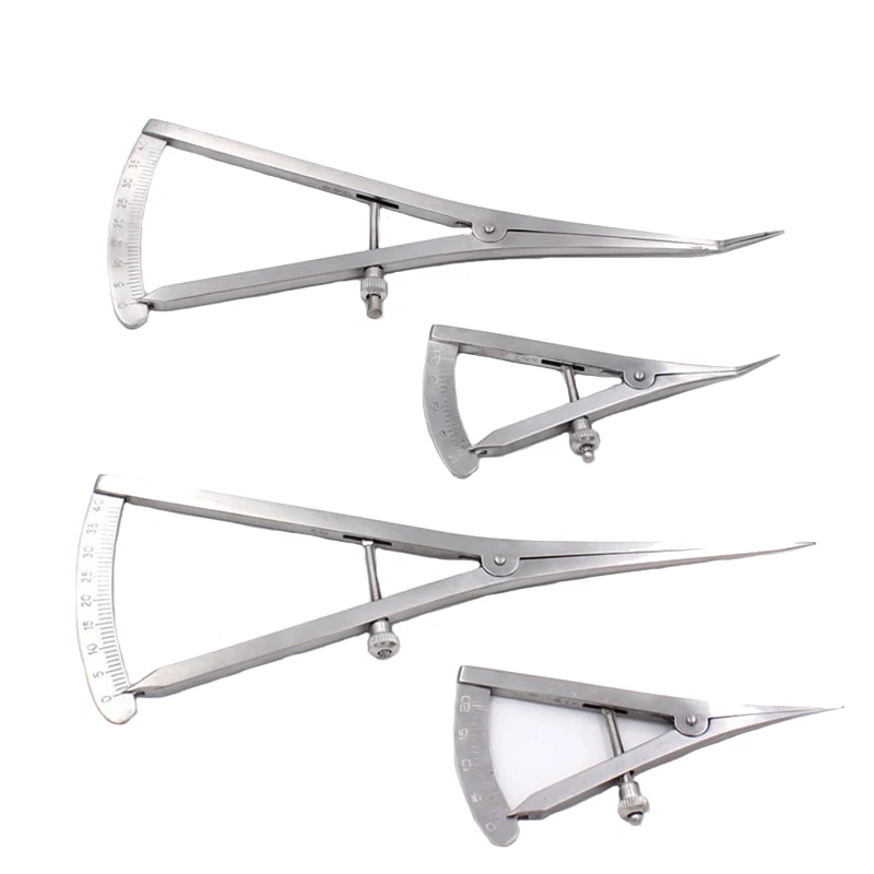 Dentistry-Gauge-Caliper-Medical-Surgical-Curved-Straight-Head-Stainless ...