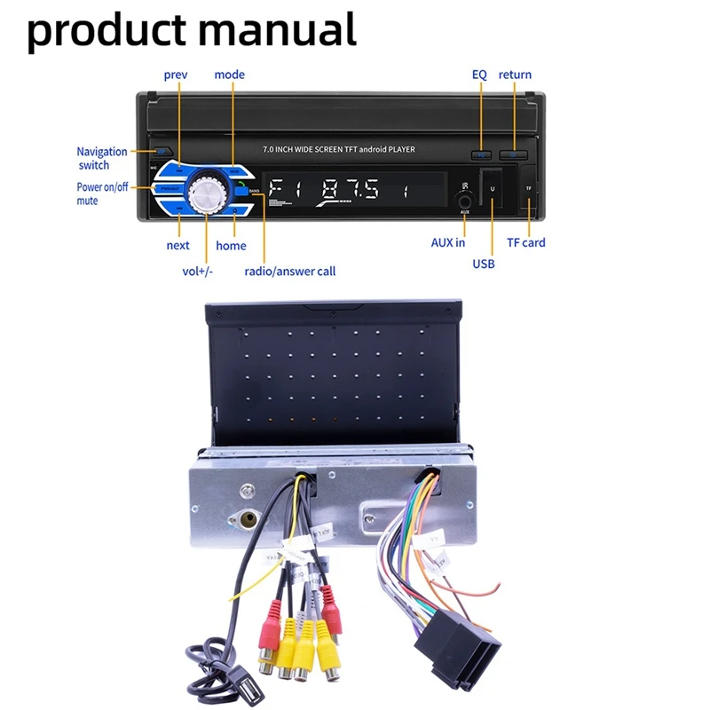 7-Inch-Android8-1-Car-Radio-Stereo-GPS-Navi-Bluetooth-USB-SD-AUX-IN ...