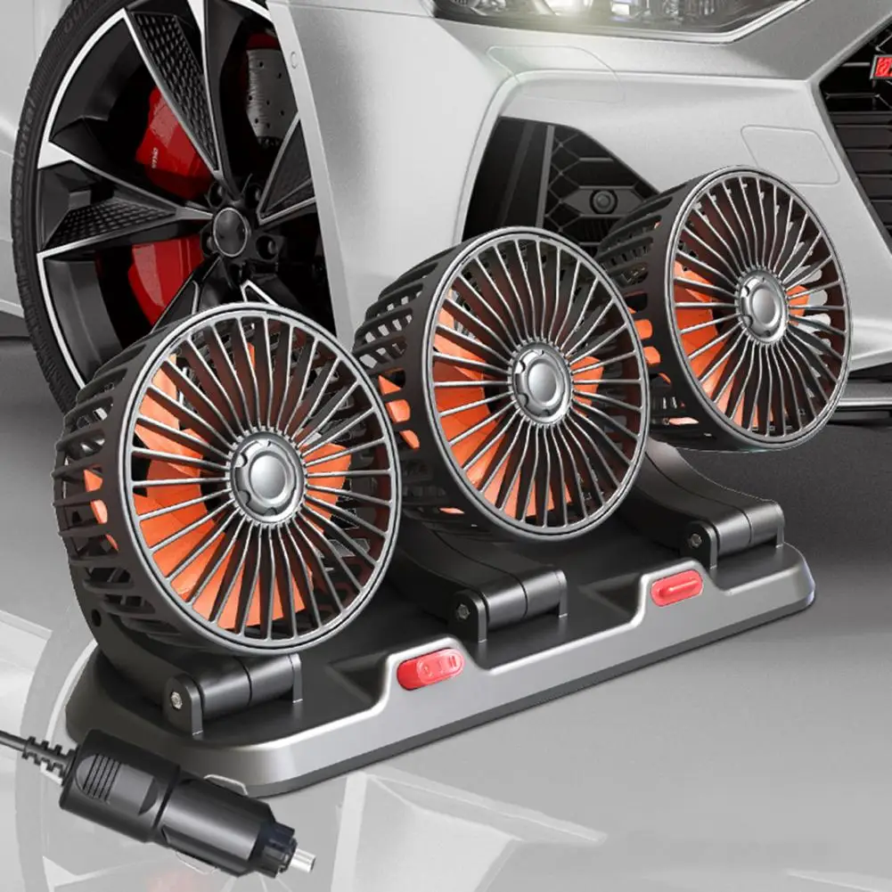5-12-24V-Car-Fan-Triple-Head-High-Airflow-2-Speed-Powerful-Cooling ...