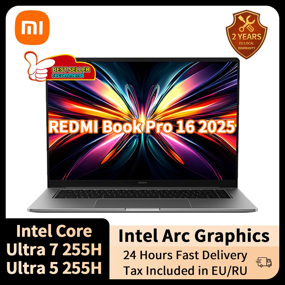 Xiaomi Laptop Redmi Book Pro 16 2025 Ultra 7 255H/Ultra 5 225H Intel ...