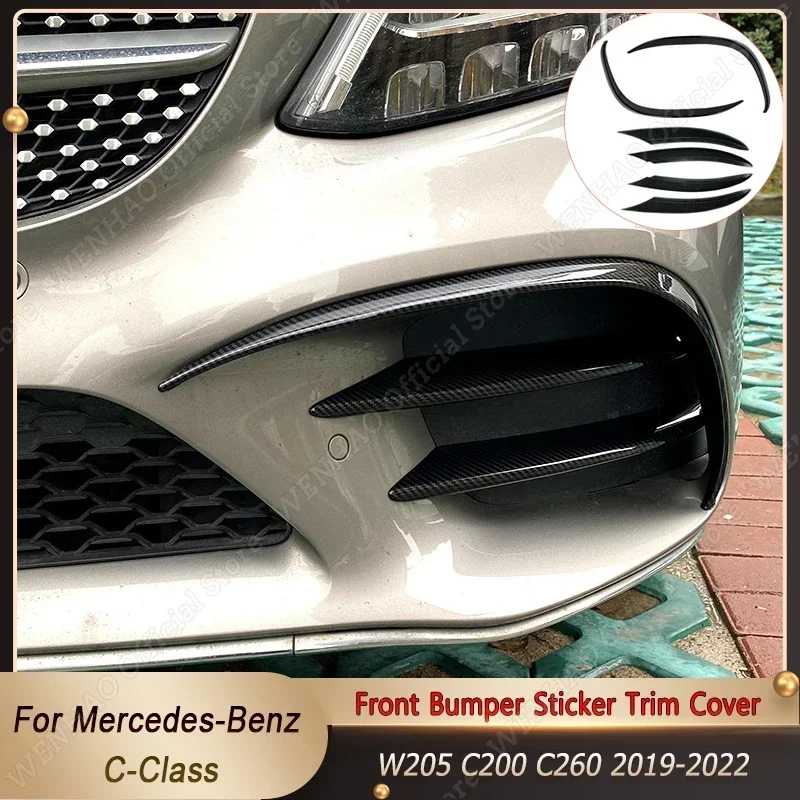 Car-Front-Fog-Lamp-Strip-Air-Intake-Grille-Slats-Trim-Cover-Accessories ...