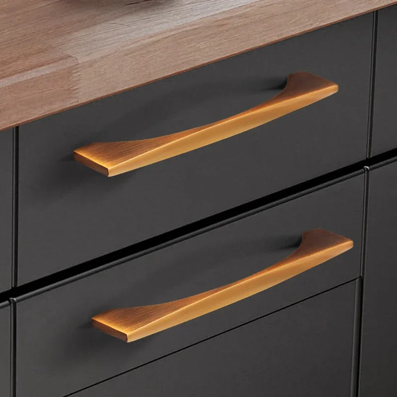 Nordic-Classic-Drawer-Handle-Antique-Bronze-Golden-Handle-Wine-Cabinet ...