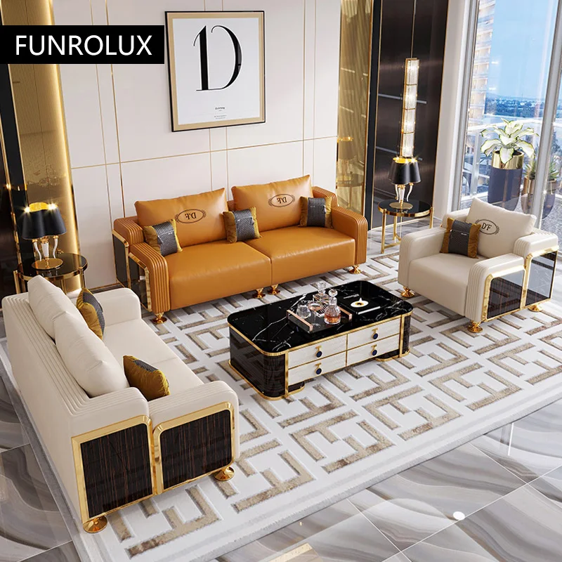 Sof-moderno-de-cuero-de-lujo-para-sala-de-estar-juego-de-sof-s-de ...