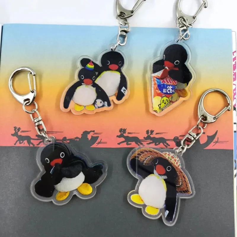 Anime-Cute-Baby-Penguin-Key-Chain-Cartoon-Micro-Landscape-Bag-Pendant ...