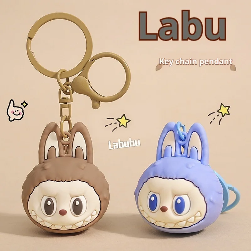 Miniso-Kawaii-Labubu-Keychain-Cute-Bag-Pendant-High-Face-Value-Car ...