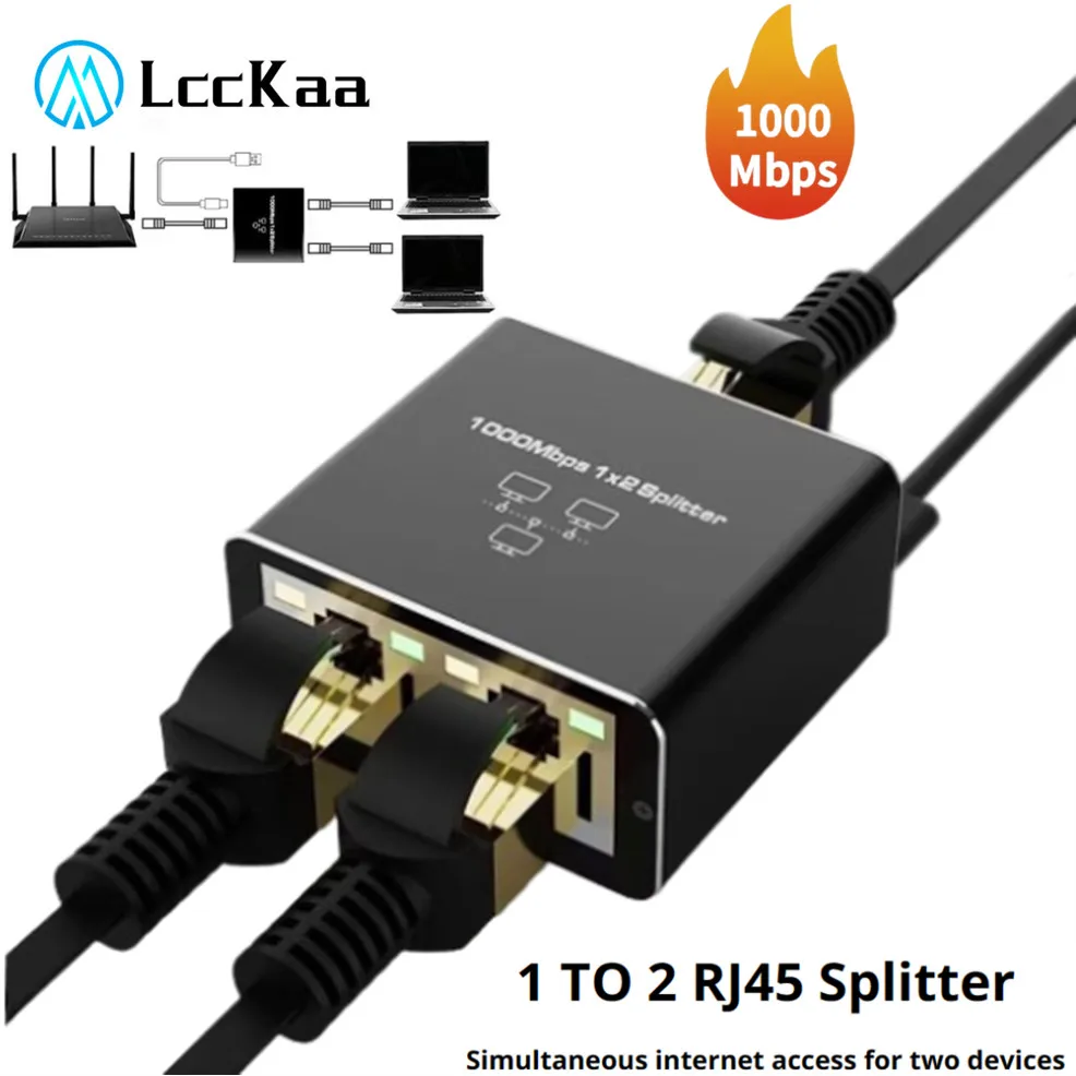 RJ45-Splitter-1-to-2-Ethernet-Adapter-RJ45-Connector-Internet-Network ...