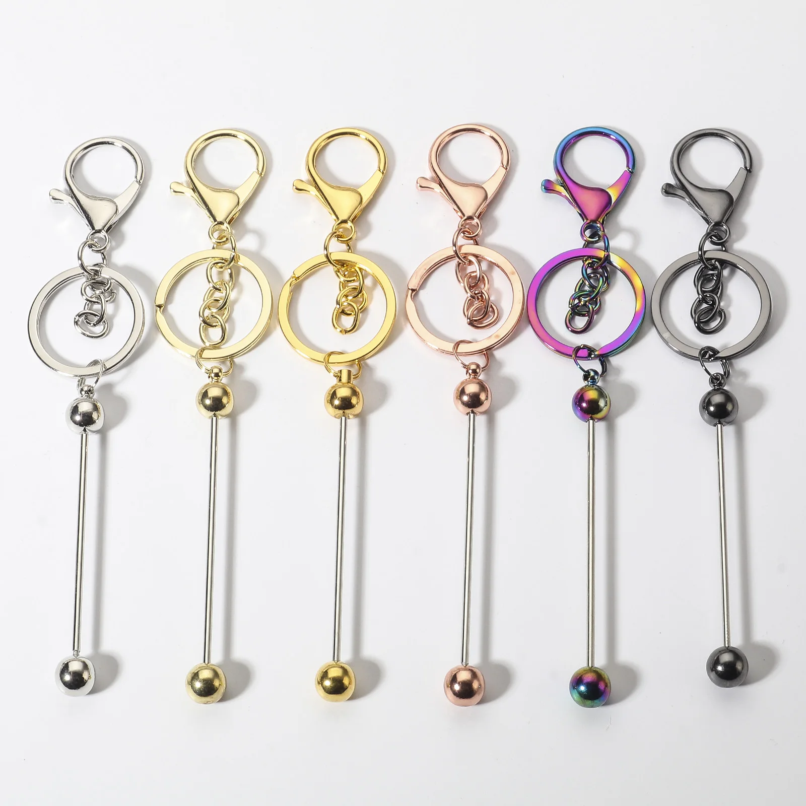 1pc-Iron-Alloy-Keychain-Multicolor-Can-Open-Keyring-DIY-Jewelry-Making ...
