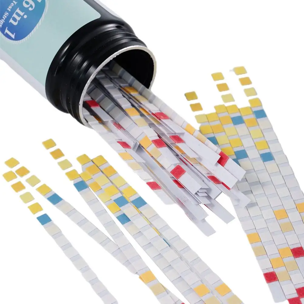 16-in-1 Water Quality Test Paper PH Hardness Test Strips Chlorine Iron ...