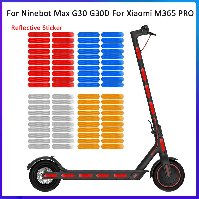 Universal Electric Scooter Reflective Sticker Set For Xiaomi M365 PRO ...