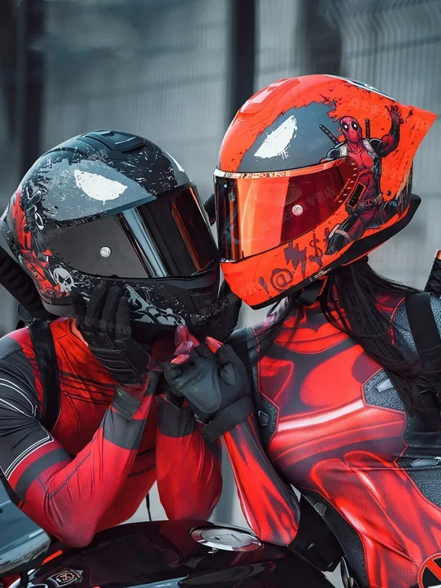 Marvel-Iron-Man-Motorcycle-Helmet-Deadpool-Spiderman-Full-Face-Racing ...