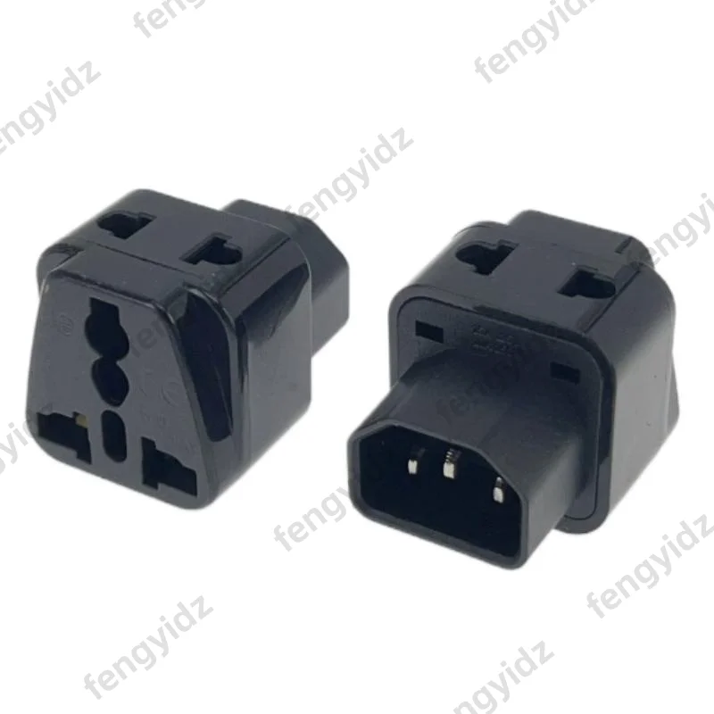 1 PC IEC 320 C14 Male Female Power Adapter PDU/UPS Universal Male AU/US ...
