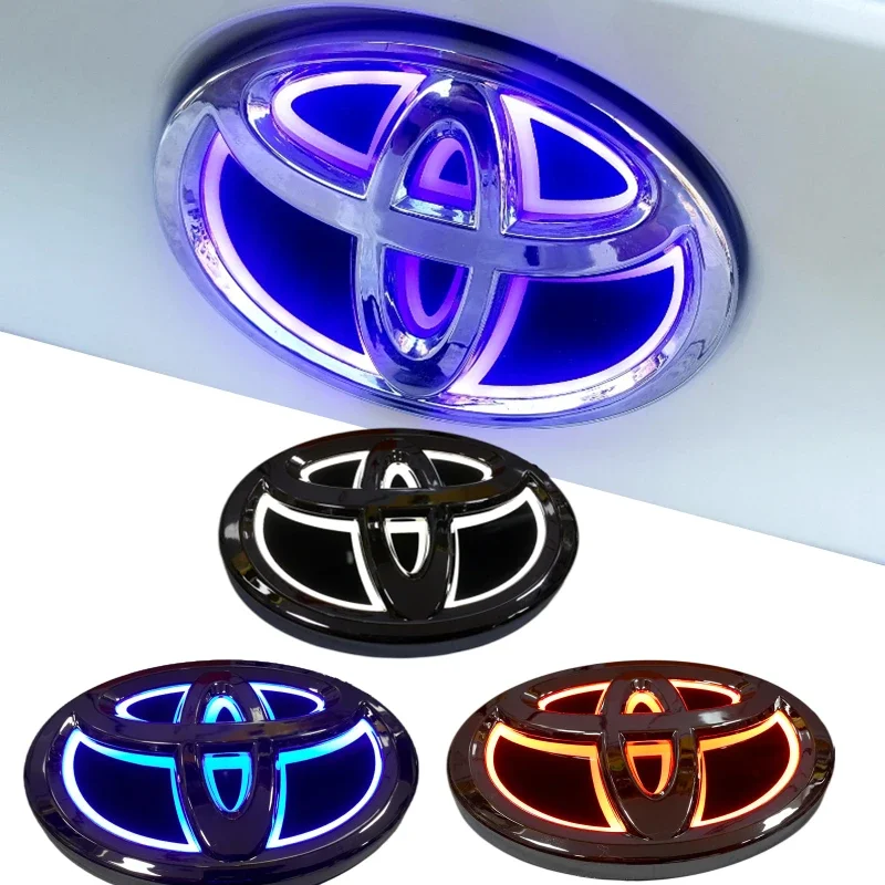 Insignia-de-luz-delantera-de-coche-LED-insignia-de-emblema-calcoman-a ...