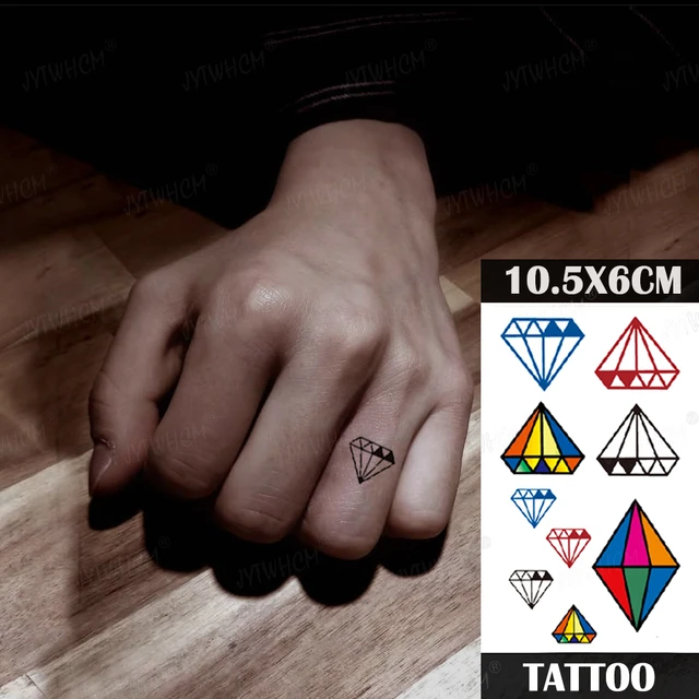 Diamond Finger Tattoos