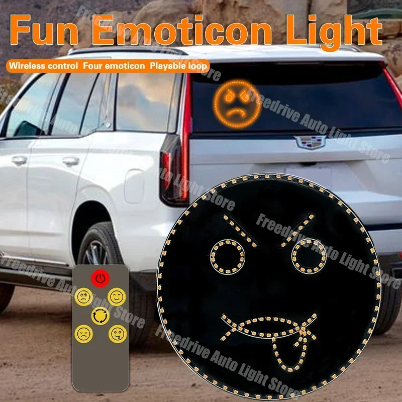 4-Modes-Remote-Control-Fun-Emoticon-Light-Car-Gadgets-Road-Rage-Sign ...