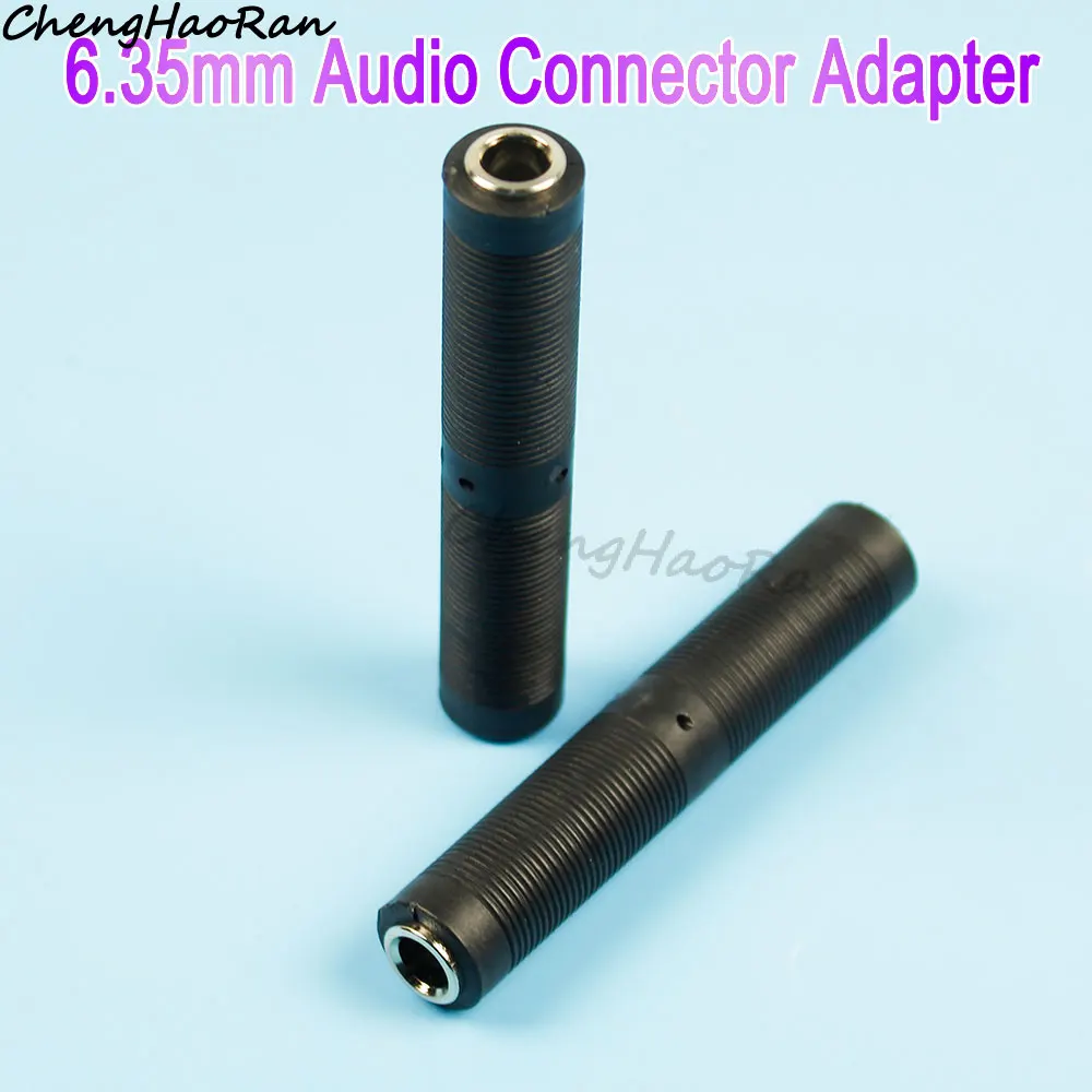 1/2 Pcs 6.35 mm Jack Female to 6.35 Female Audio Adapter Coupler ...