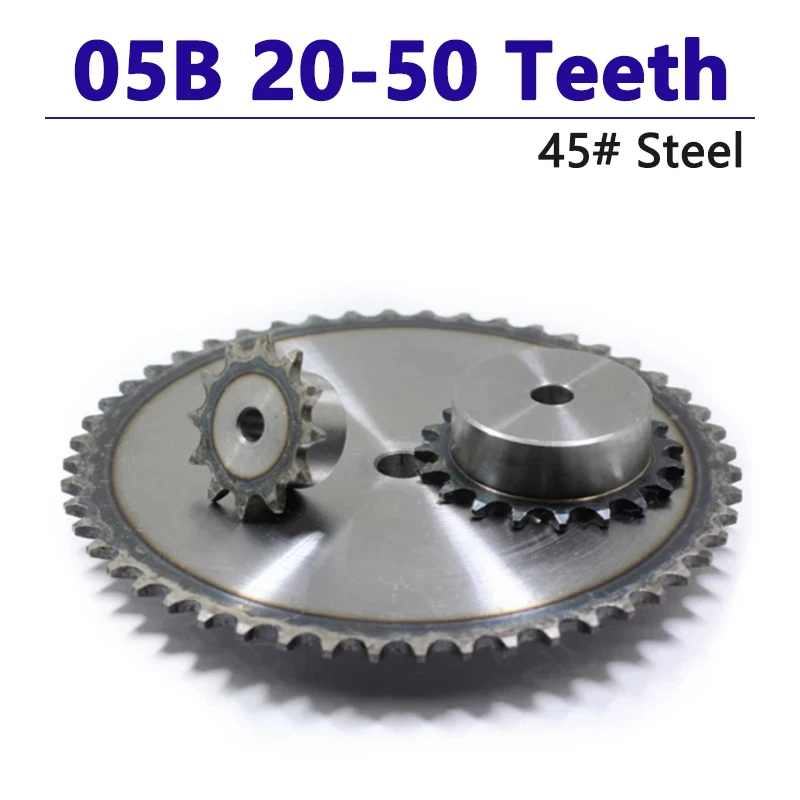 1pc 05B 20Teeth To 50Teeth Sprocket Wheel Chain Gear Industrial 45 ...