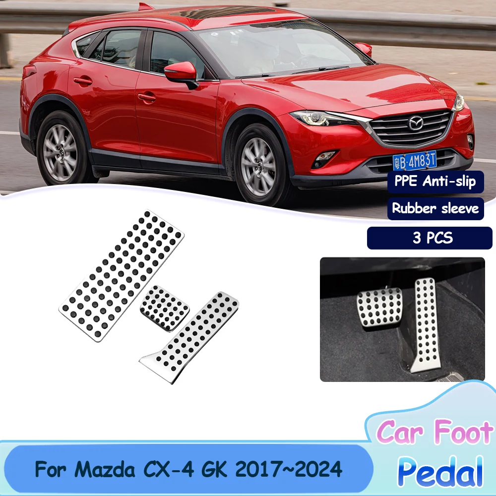 For-Mazda-CX-4-GK-2017-2024-Interior-Parts-Foot-Pedals-Acessories-Non ...