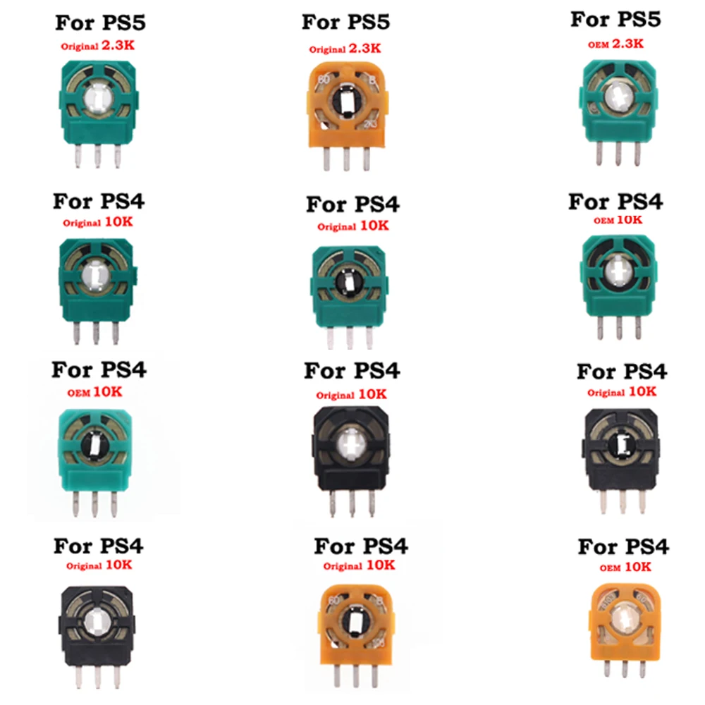 10pcs-For-PS5-PS4-Controller-3D-Analog-Joystick-Micro-Switch-Sensor ...