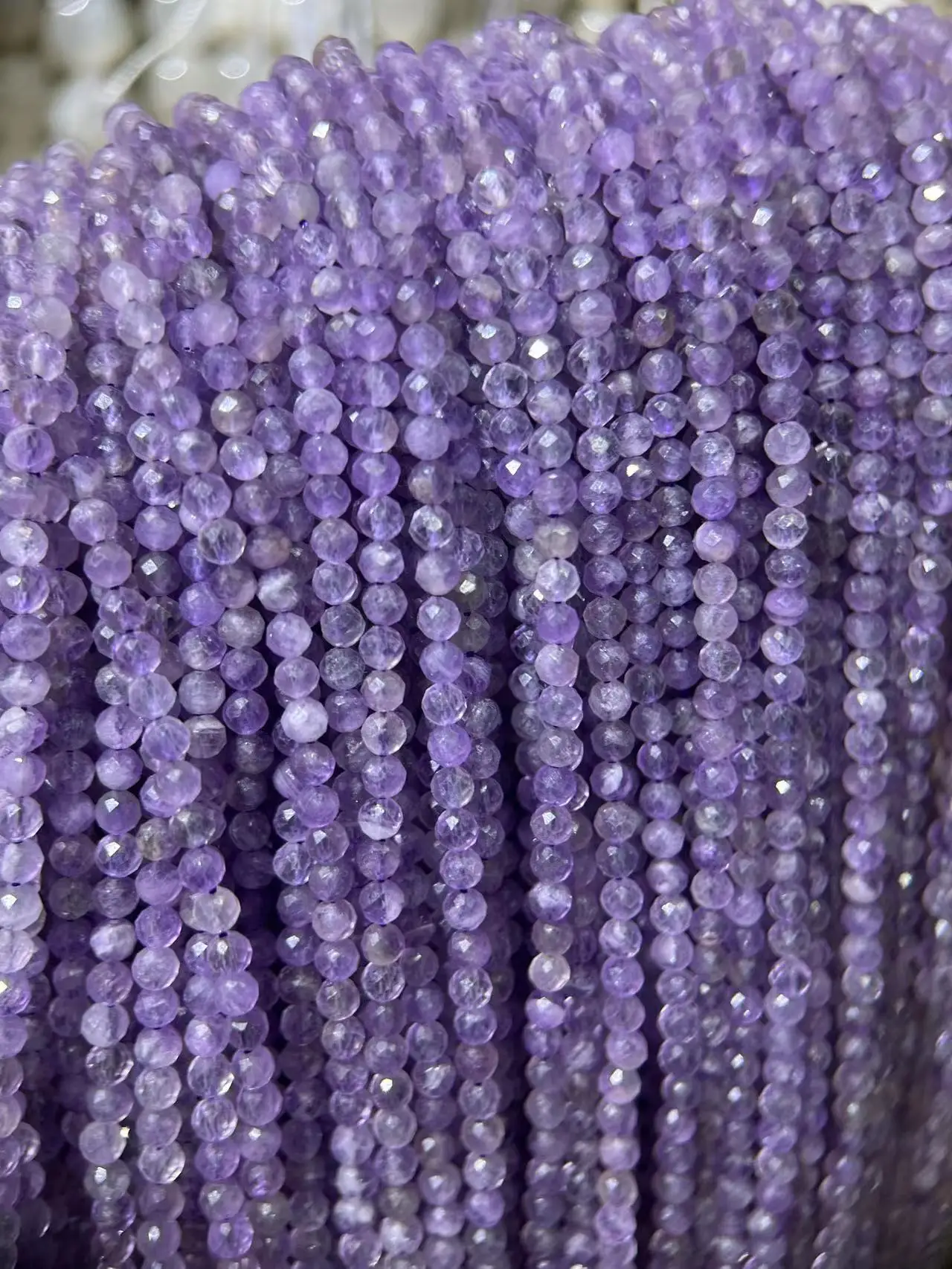 High-Quality-Natural-Lavender-Amethyst-Faceted-Cutting-Purple-Gemstone ...