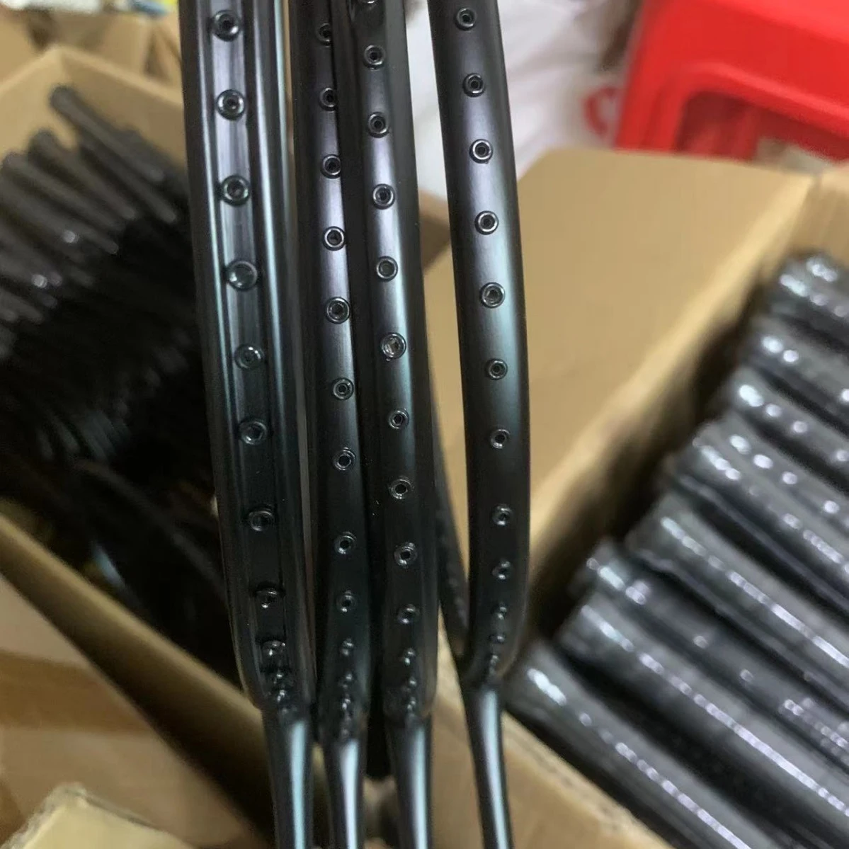 2Pcs-Durable-Black-Badminton-Racket-with-String-Ultra-light-All-Carbon ...