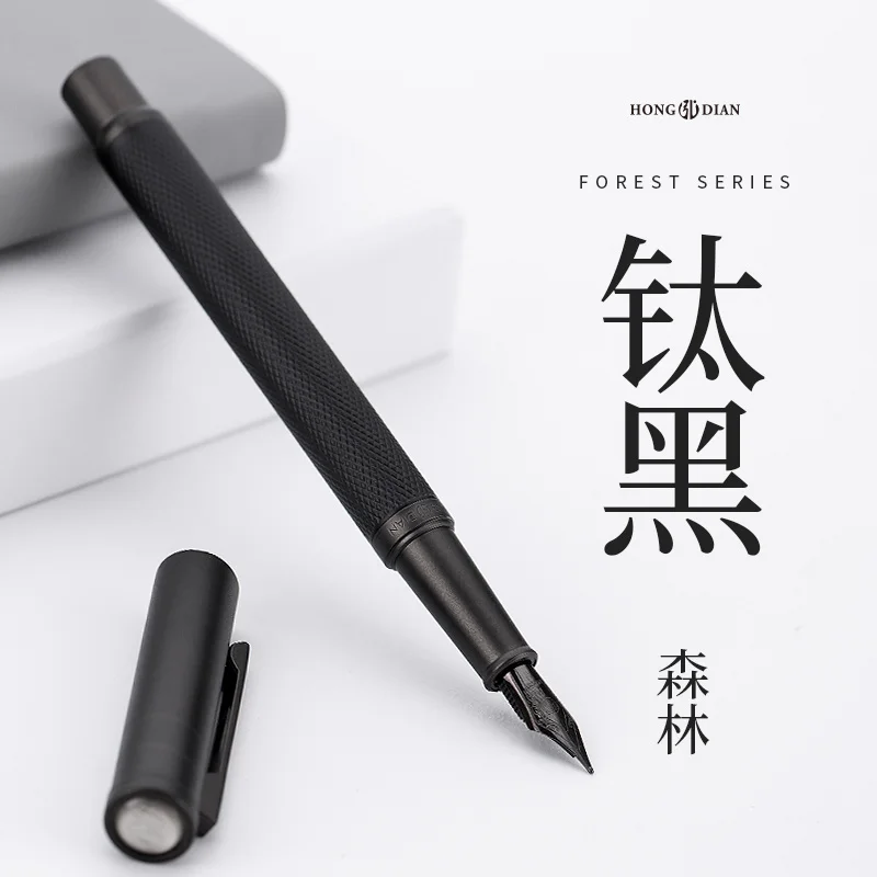 Hongdian 검은 숲 자작 나무 숲 만년필 Hongdian 1850 빈티지 만년필| | - AliExpress