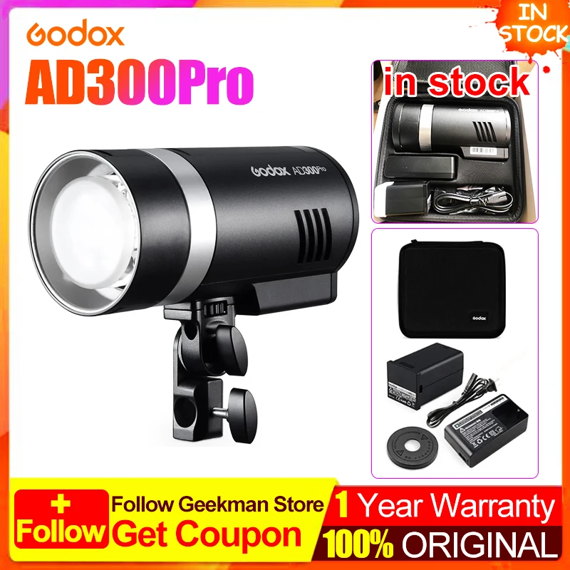 Godox-Kit-Flash-exterior-com-bateria-Canon-Nikon-DSLR-PK-AD200Pro-HSS ...