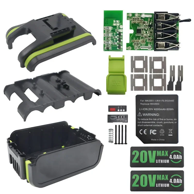 WA3550-Li-ion-Battery-Case-4-0Ah-Sticker-PCB-Charging-Protection ...