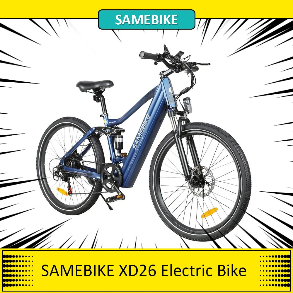 SAMEBIKE-Vélo Électrique XD26 de 48V, 14Ah, 26x2.1 Pouces, Moteur de ...
