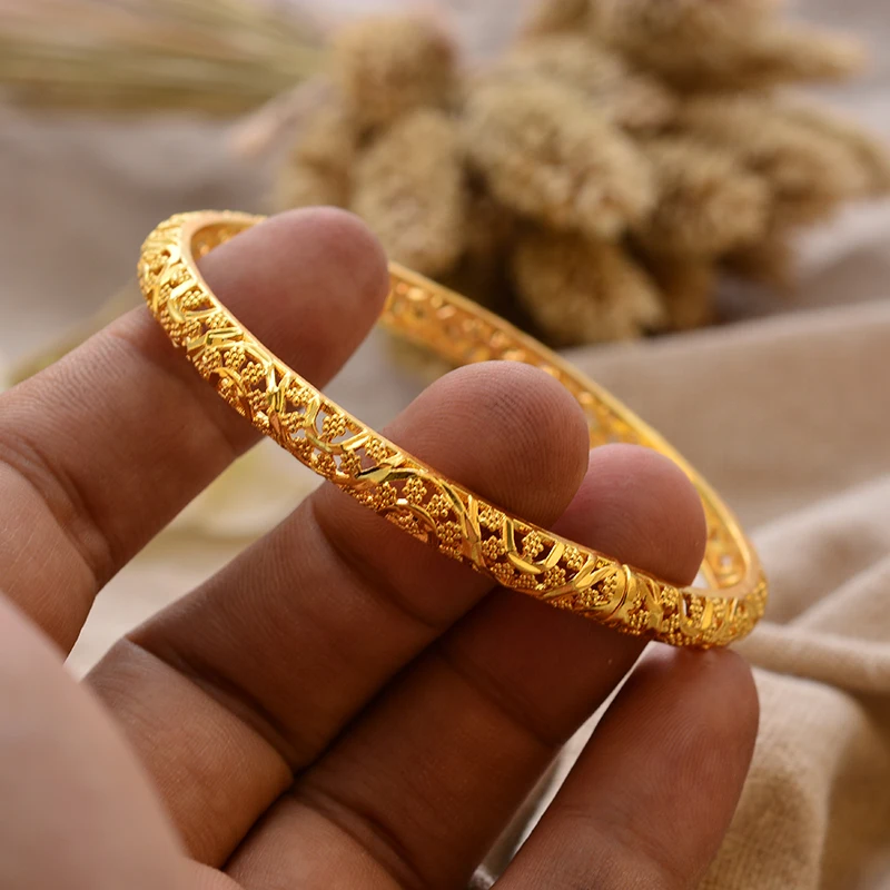 Dubai-Gold-Color-Bangles-For-Women-Arabic-Middle-East-Trendy-Wedding ...