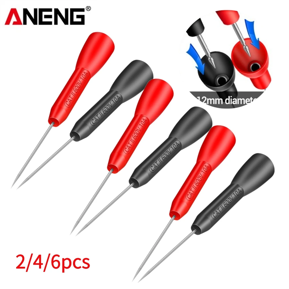 2/4/6pcs Insulation Piercing Needle Pin Non Destructive Multimeter Test ...