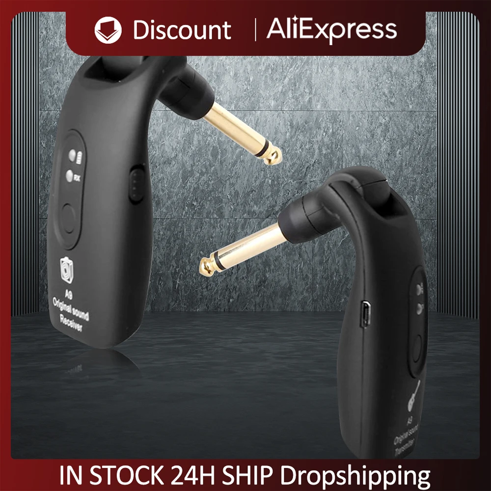 Guitar-Wireless-System-Transmitter-Original-Sound-2-4GHz-Wireless ...