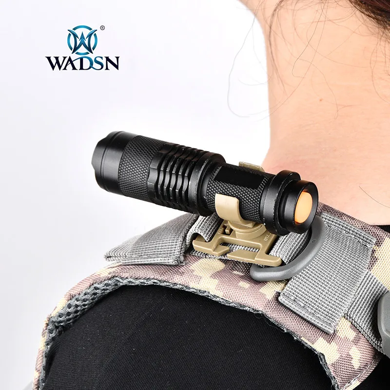 WADSN-Tactical-Backpack-Vest-Molle-System-Shoulder-Flashlight-Outdoor ...