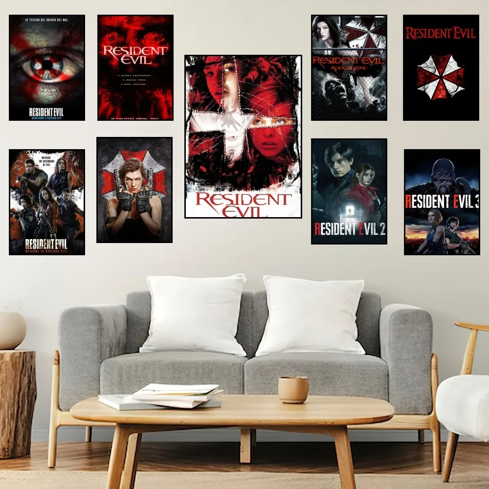 GAME-E-Evils-Cool-R-Resident-Poster-Prints-Wall-Painting-Bedroom-Living ...