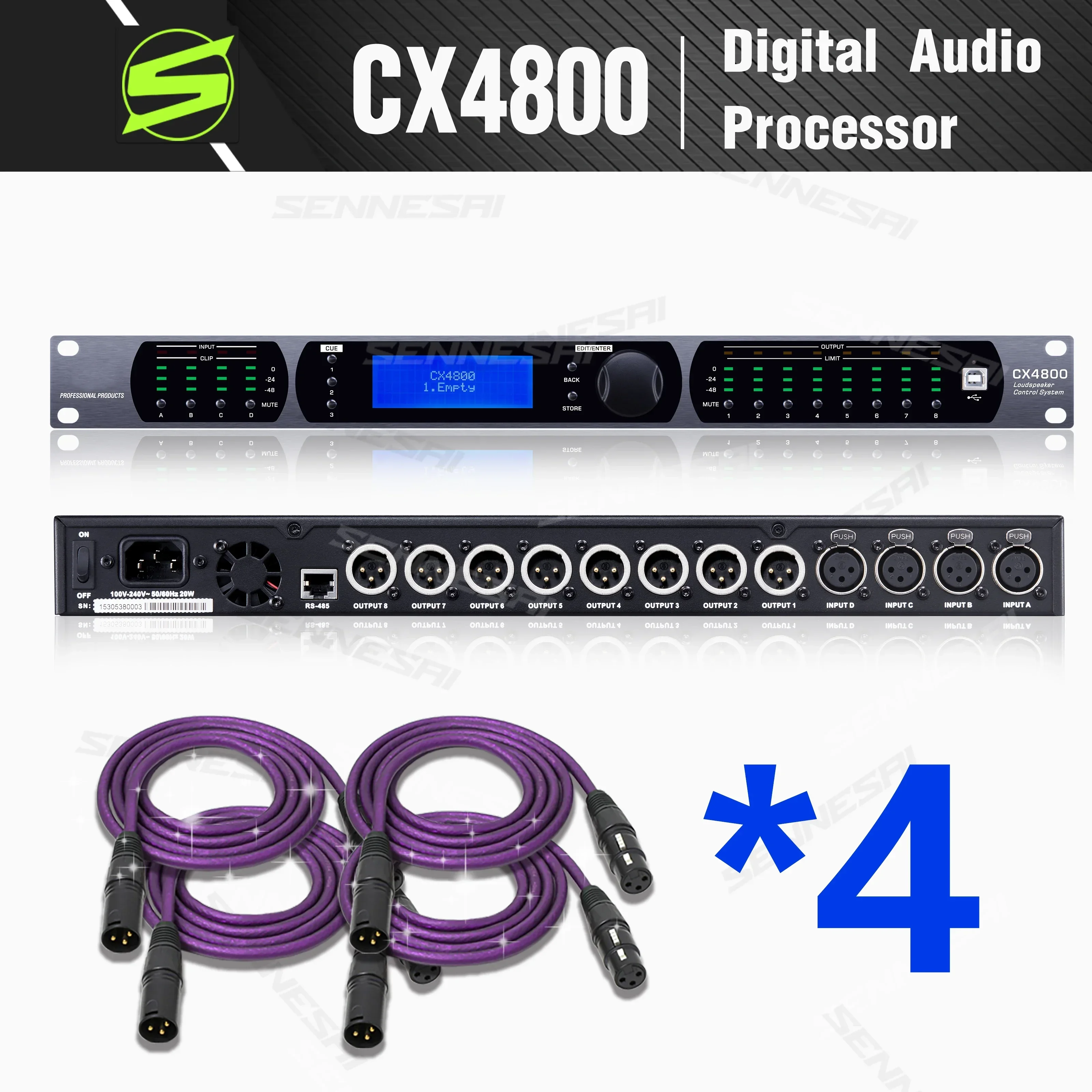 DriveRack-procesador-de-Audio-Digital-profesional-dispositivo-4-en-8-Compatible-con-Software ...