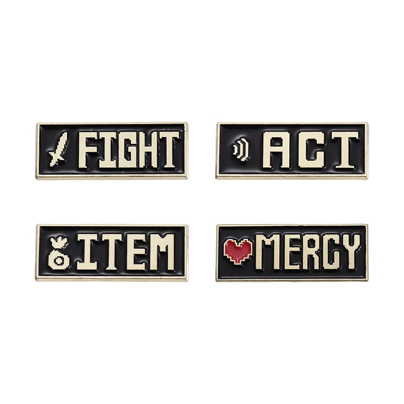 Insignia-de-Mercy-Undertale-Game-Pin-de-esmalte-broches-decorativos-de ...