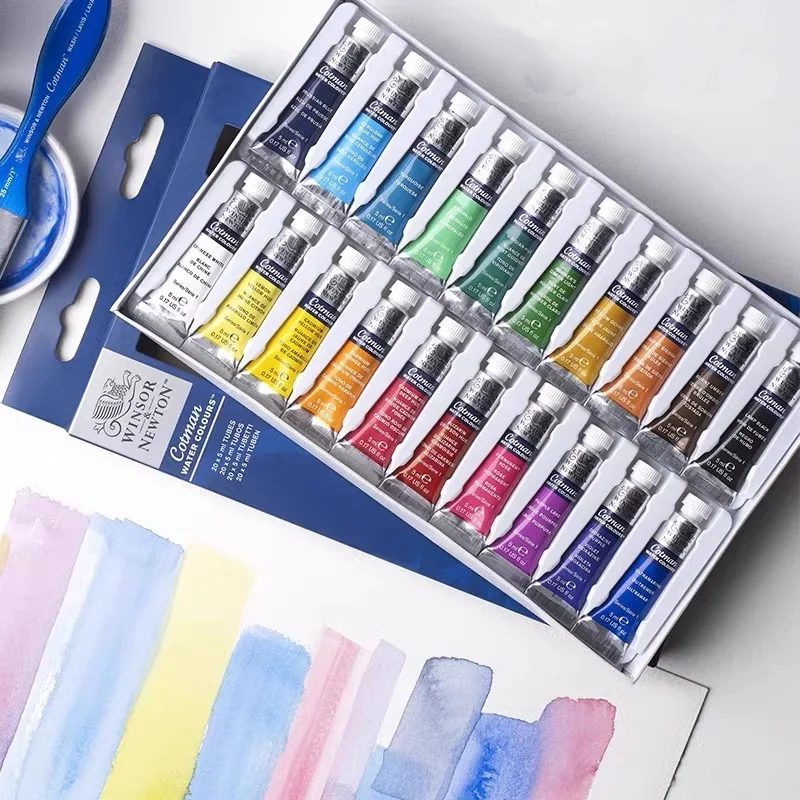 Winsor & Newton Cotman Watercolor Paint Tubes Set - 5ml Tubes (10 or 20 ...